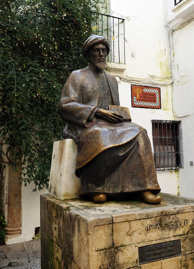 Maimonides, Medico Ebreo E Filosofo, Cordova, Spagna Fotografia Stock ...