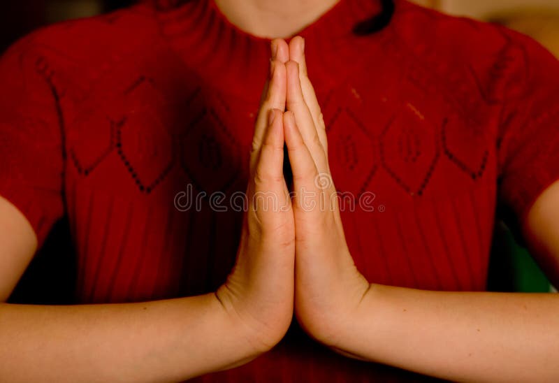 Mains dans la prière image stock. Image du saint, béni - 9616627