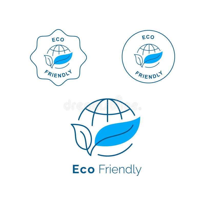 Eco-Friendly Emblem, Green Initiatives. Eco-Friendly Symbol Sustainable ...