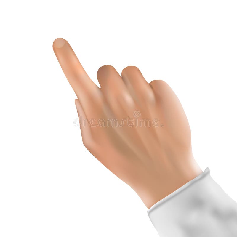 Main avec l'index illustration de vecteur. Illustration du connexion ...