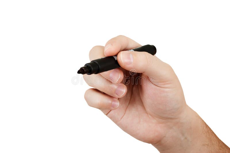 Main Avec L'écriture De Marqueur - Prochaines étapes Image stock ...