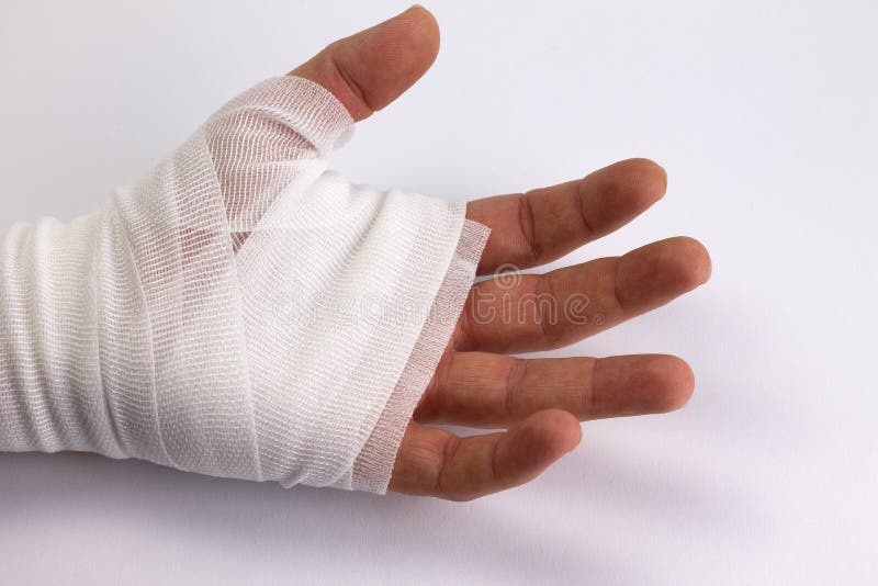 Main bandée photo stock. Image du doigt, adhésif, bras - 37116720