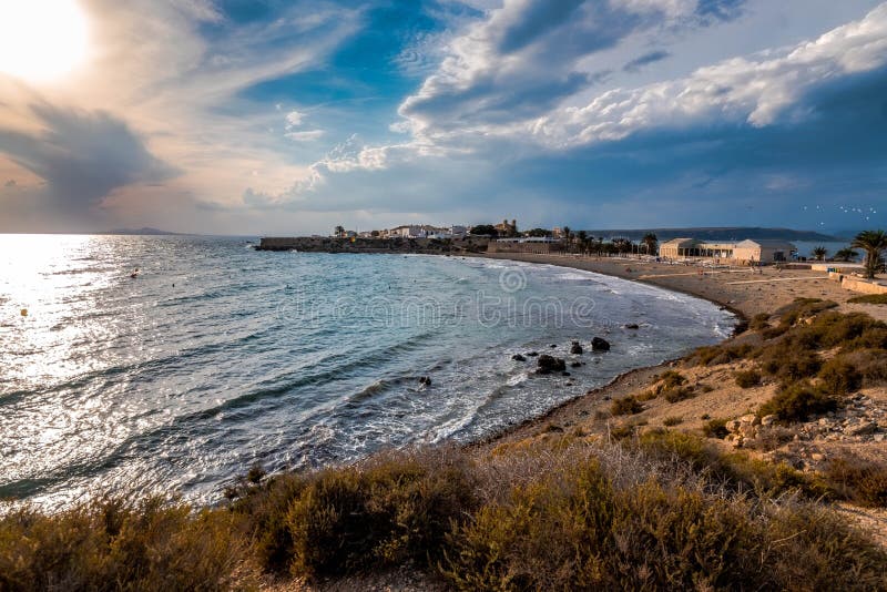 The Main Beach of the Island of Tabarca in the Spanish Mediterranean ...