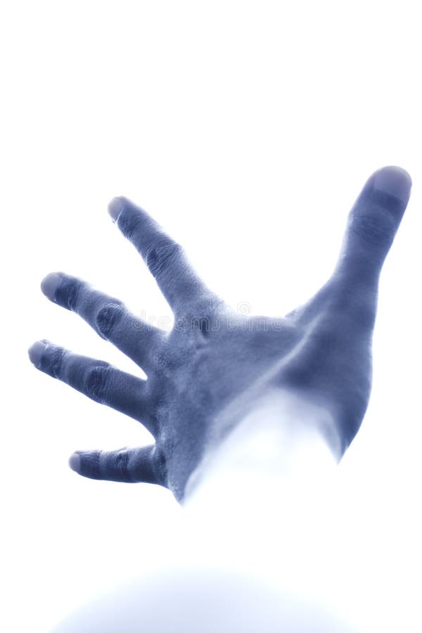 Affiche Bleue De Main Sur Une Texture Rose Et Bleu Image stock - Image ...