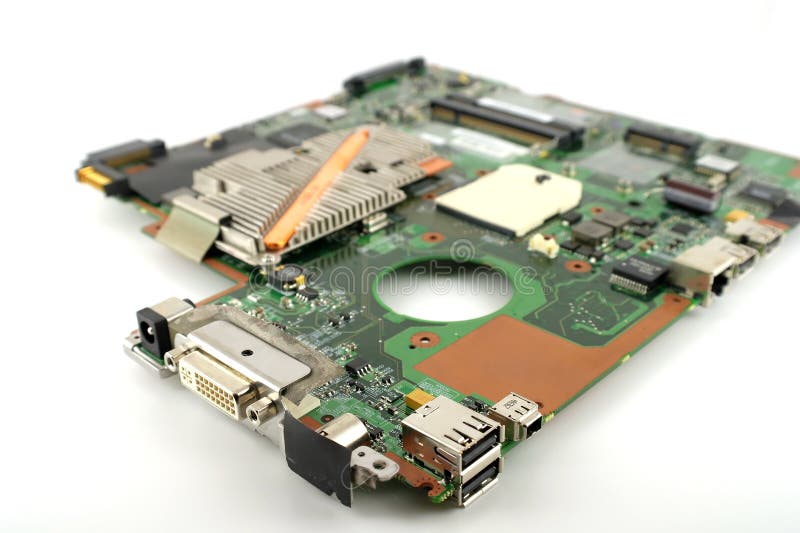 Main board for notebook stock photo. Image of radiator - 26078754