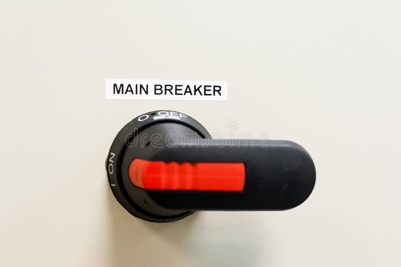 Main Breaker of Control Circuit Stock Photo - Image of equipment, board ...