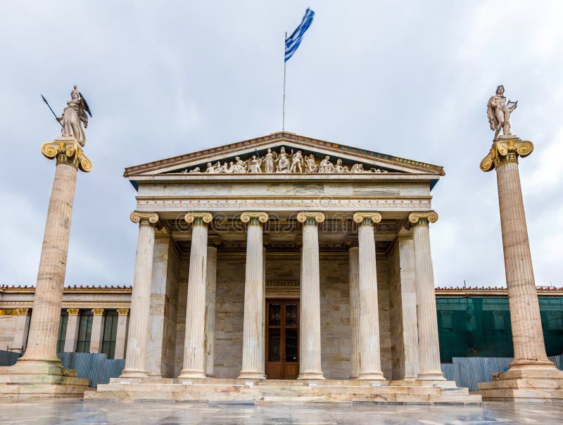 University Of Athens - The Main Building (Greece) Stock Image - Image ...