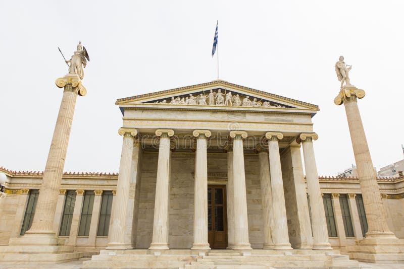 Main Building from Academy of Athens Stock Image - Image of greece ...