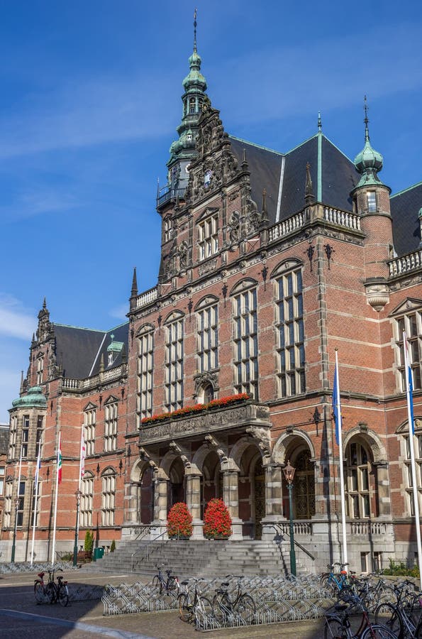 Main Building of the Groningen University Stock Image - Image of famous ...