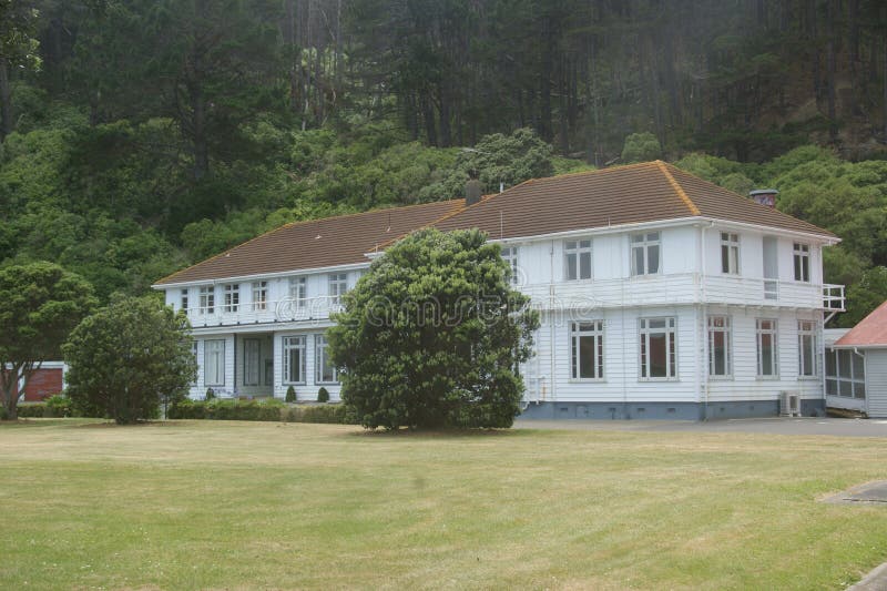 Main Building at Shelly Bay Stock Photo - Image of structure, shelly ...