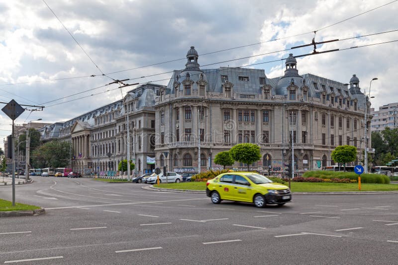Main Building of the University of Bucharest on University Square ...