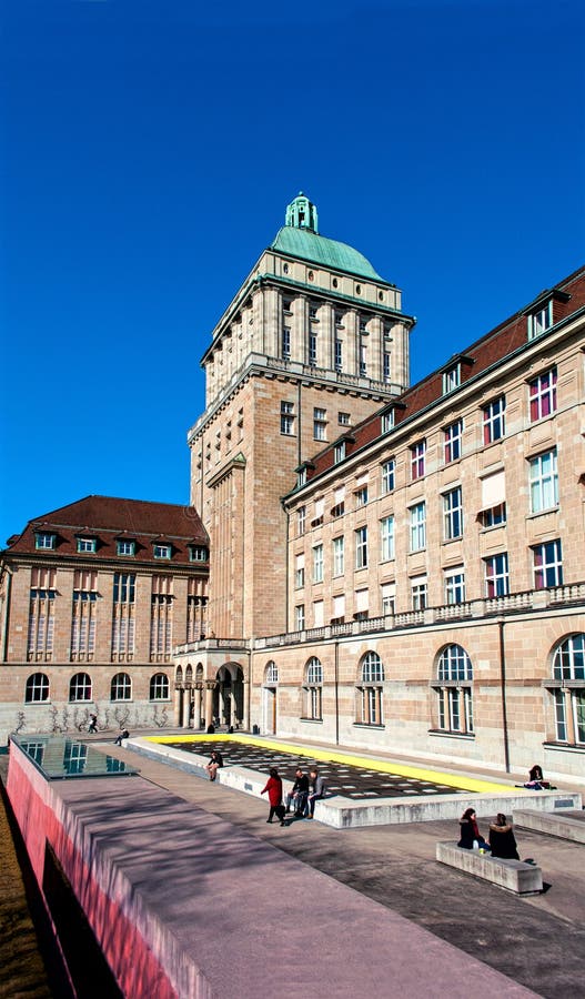 Main Building of the University of Zurich. Vertical Editorial Image ...
