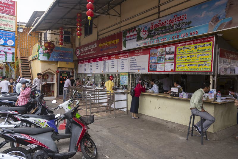Main Bus Station in Phnom Penh Editorial Image - Image of main ...