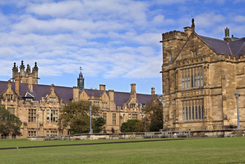 Main Campus of the University of Sydney Stock Image - Image of aged ...