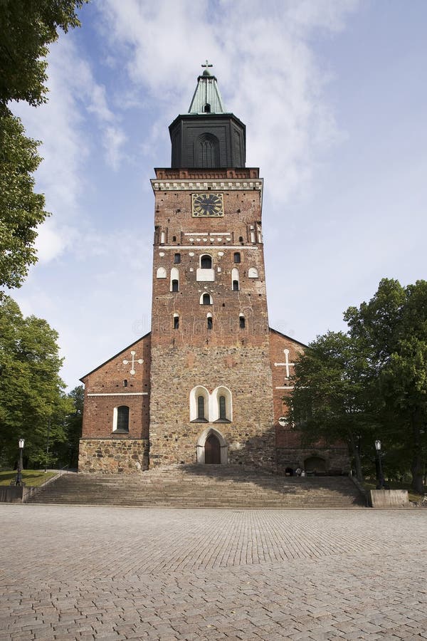 Turku cathedral stock image. Image of architecture, tower - 1052573