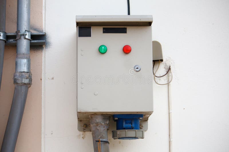 Main circuit box breaker stock photo. Image of metal - 69071208