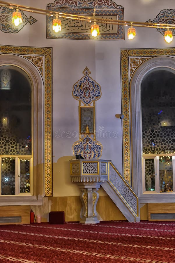 The main city mosque stock image. Image of ceiling, historical - 59421571