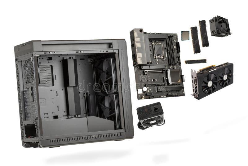 Main Components of Computer, Studio Shoot Parts for Building Desktop PC ...