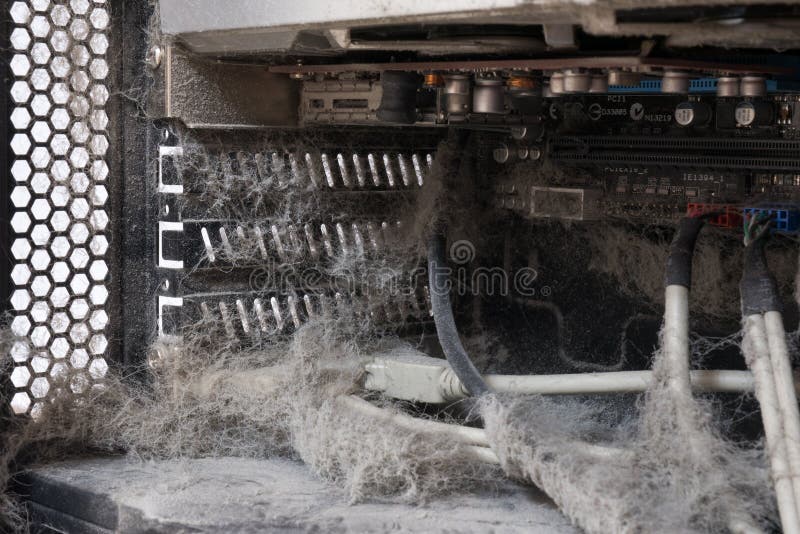 The Main Components of the Outdated, Dusty and Non-working Computer ...