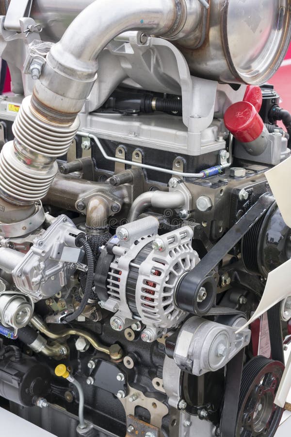 Internal Combustion Engine on Display Stock Photo - Image of closeup ...