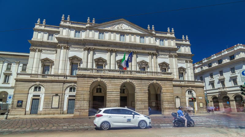 Main Concert Hall Of Teatro Alla Scala An Opera House Timelapse Hyperlapse In Milan Italy