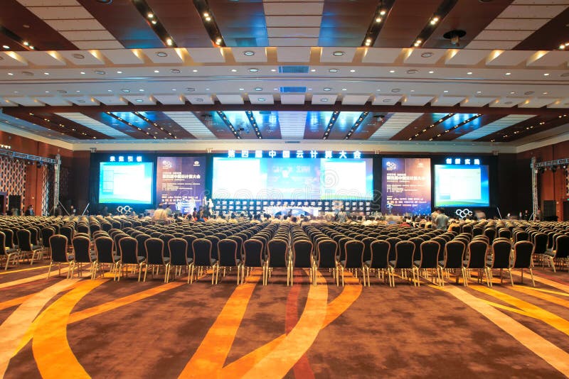 Main Conference Hall editorial stock image. Image of network - 24979969