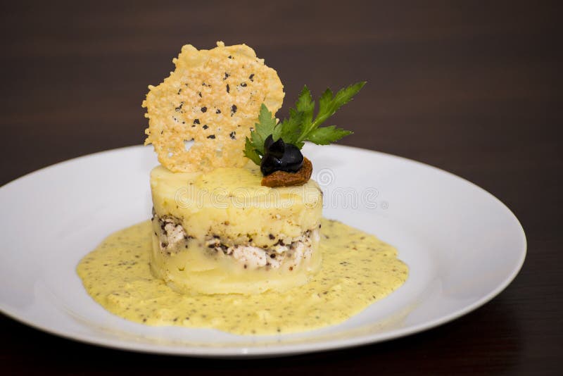 Main course stock image. Image of decorated, cheese, main - 39492035