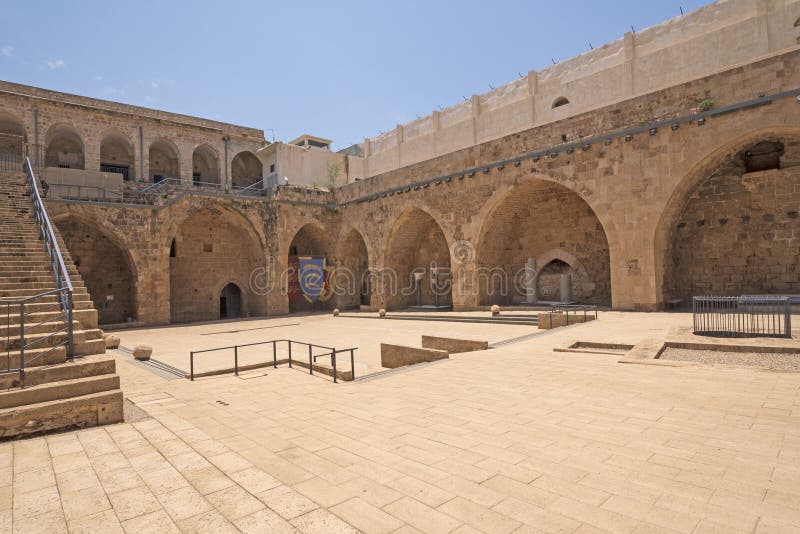 Main Courtyard of an Old Fortress Stock Image - Image of ancient, walls ...