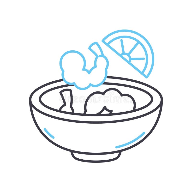 Main Couse Line Icon, Outline Symbol, Vector Illustration, Concept Sign ...