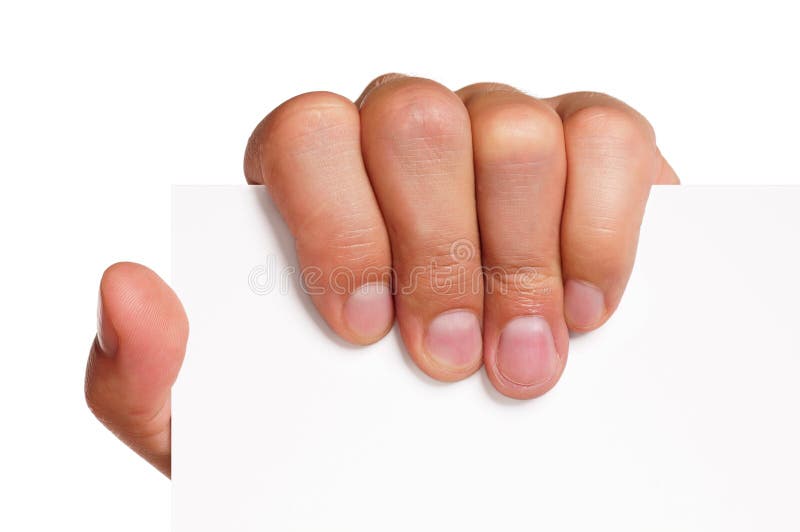 Main d'homme photo stock. Image du isolement, annoncez - 29335690
