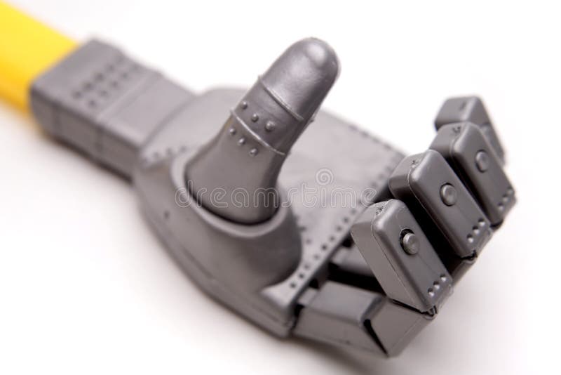 Main de robot photo stock. Image du fiction, métal, machine - 3525728