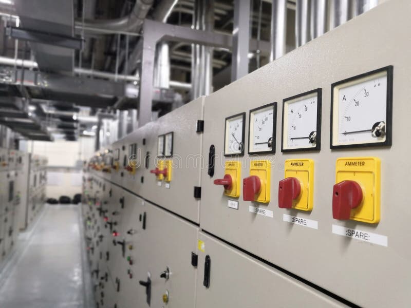 Load Panel Three-phase Electric Power. Stock Image - Image of energy ...