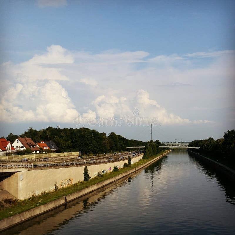Main - Donau canal stock image. Image of water, main - 44428935
