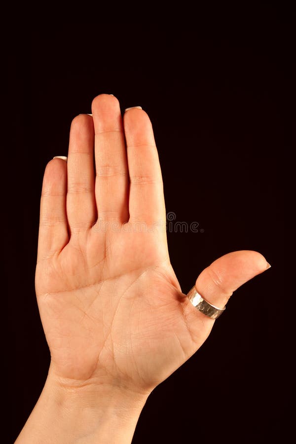 Main Droite Avec Le Pli Simien Image stock - Image du down, génétique ...