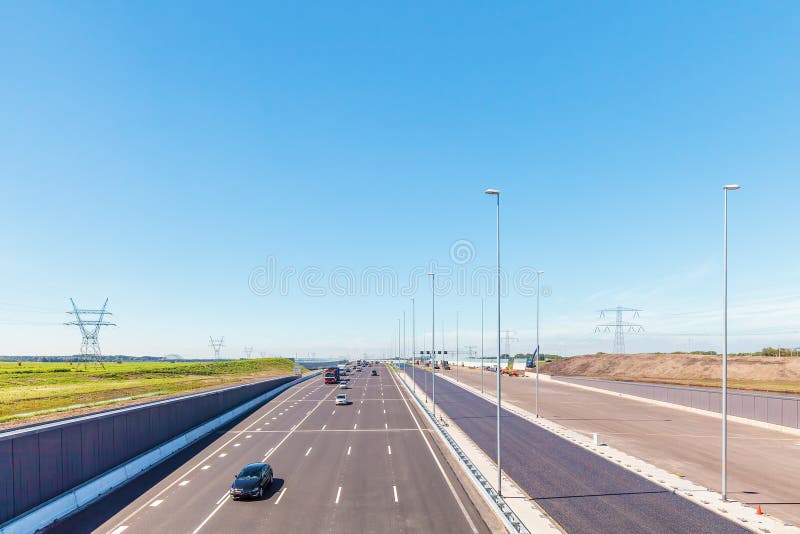 Dutch Highway Sign on Motorway A20 E25 the Kilometer Distance To the ...