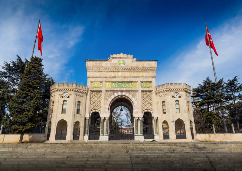 Main Entrance of Istanbul University. Turkey Stock Photo - Image of ...