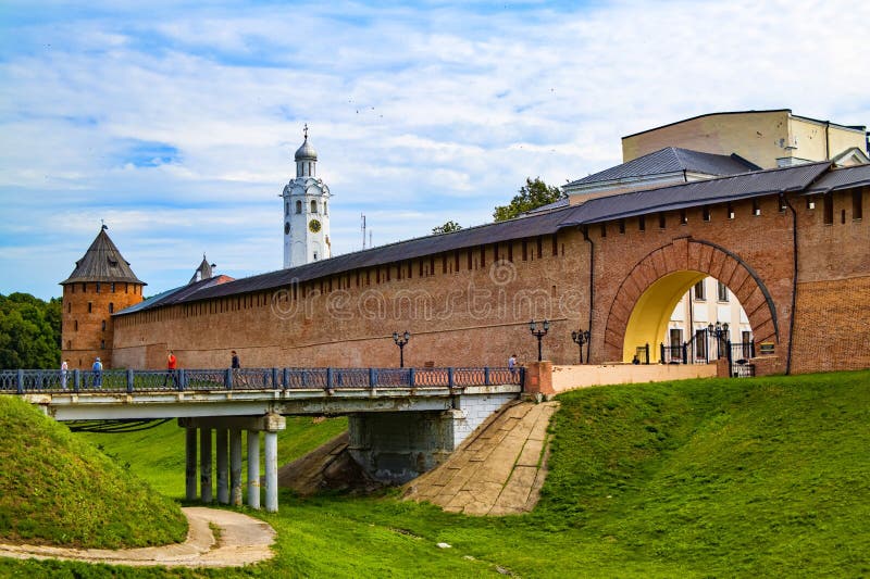 Main Entrance To the Novgorod Kremlin Stock Image - Image of entrance ...
