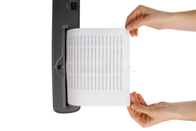 Le destructeur de papier image stock. Image du affaires - 15217101