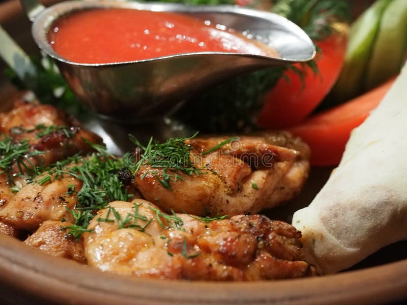 The Main European Dish Steaks Stock Photo - Image of tradition, dinner ...