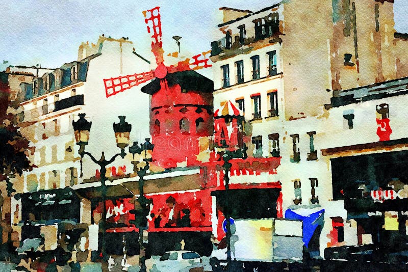 The Main Facade of a Famous Paris Club Editorial Image - Image of ...