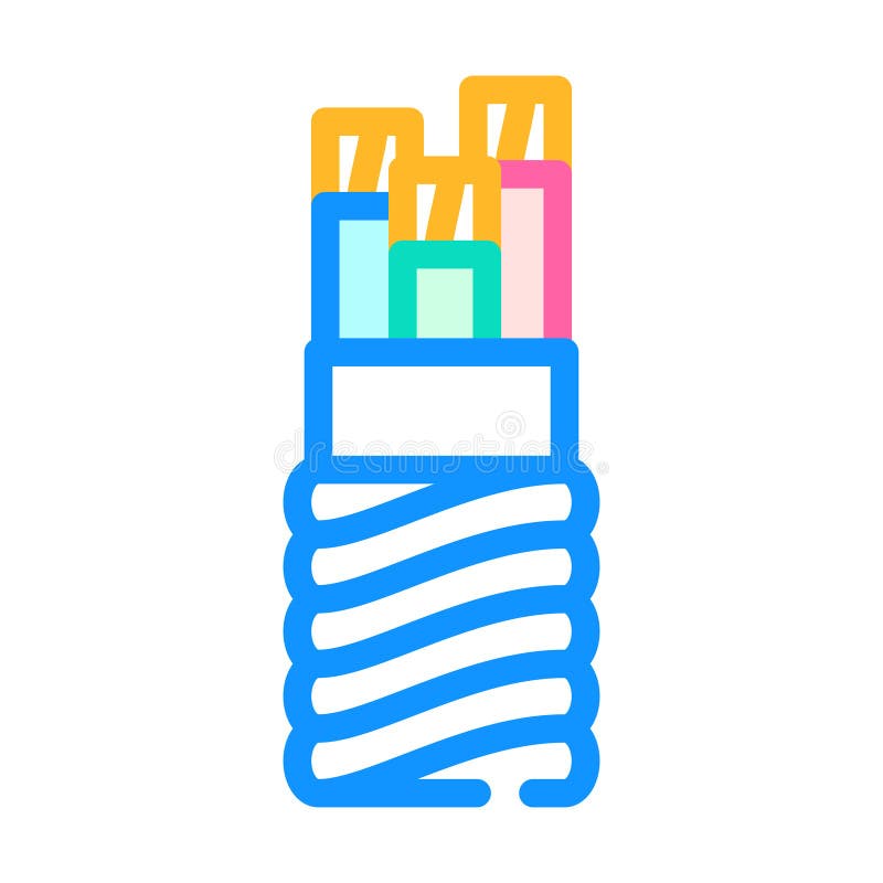 Main Feeder Wire Cable Color Icon Vector Illustration Stock Vector ...