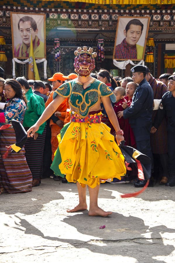 Bhutanese Cham Masked Dance, the Imp of Underworld , Tamshing Goemba ...