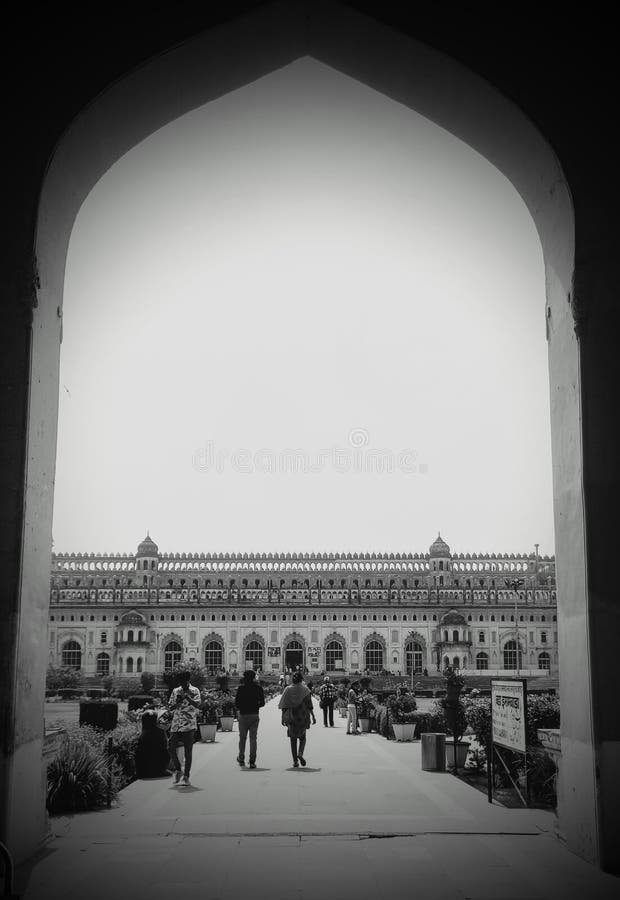 Main Gate of Bada Imambada Lucknow Editorial Stock Photo - Image of ...