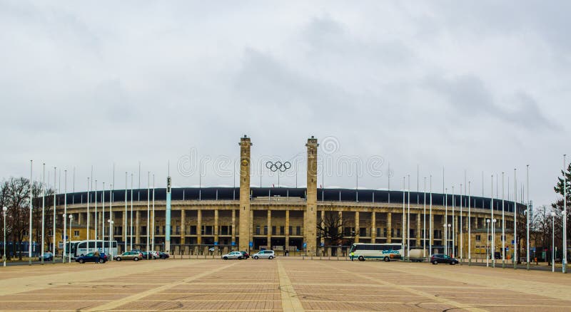 Main Gate of the Berlin Olympic Stadium....IMAGE Editorial Photo ...