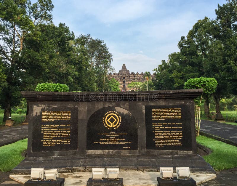 The Main Gate of Borobudur Temple in Indonesia Editorial Stock Photo ...