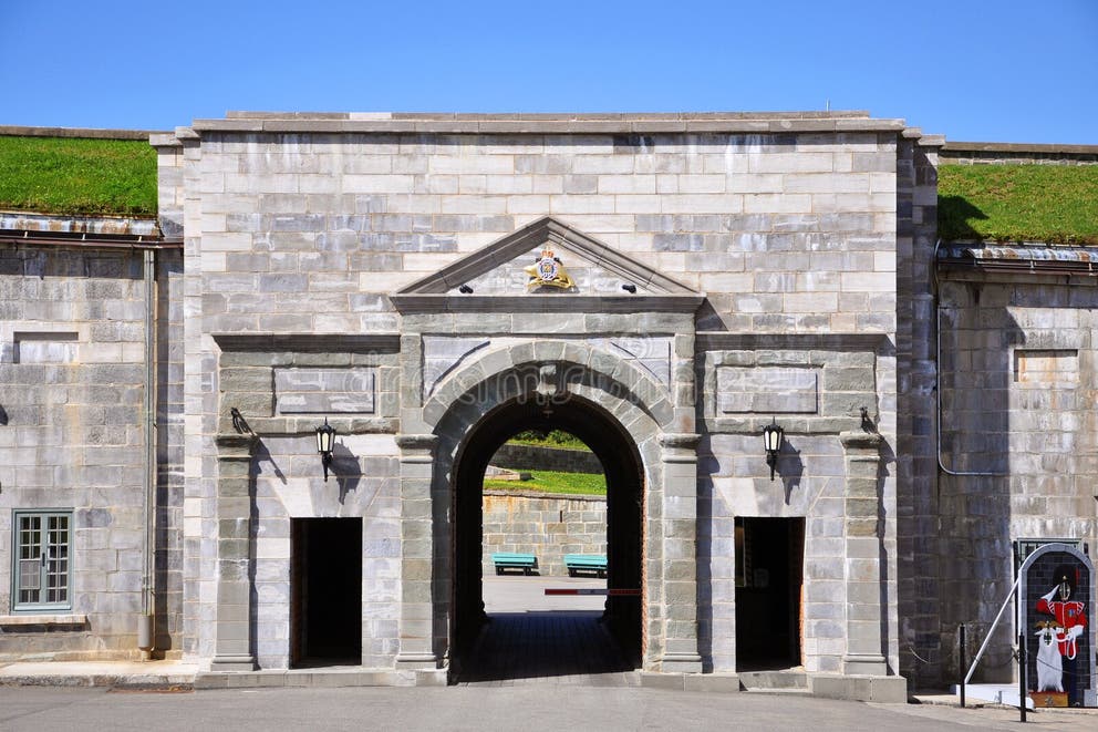 Main Gate of Citadelle of Quebec, Quebec City Stock Image - Image of ...