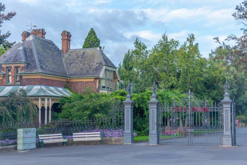 Main Gate of City Park in Launceston, Australia Editorial Photo - Image ...