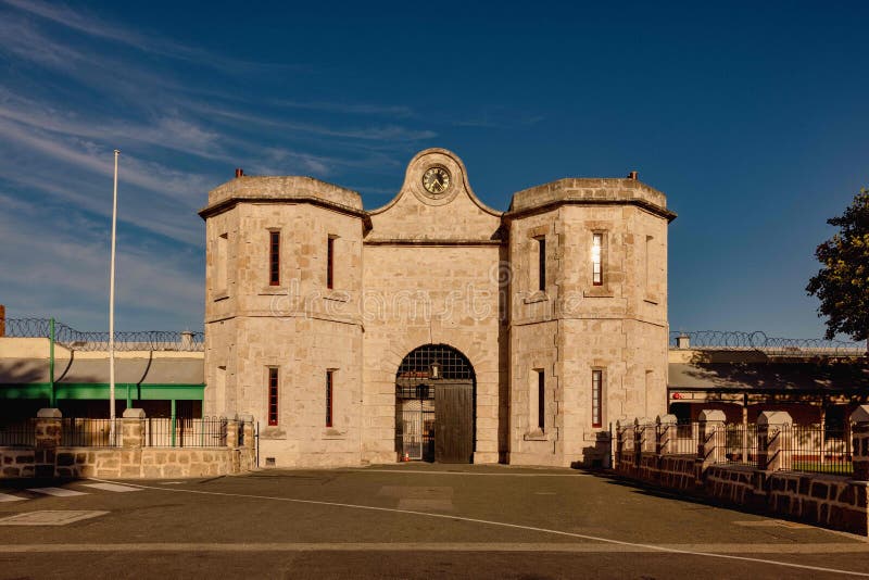Main Gate of Fremantle Prison in Australia Stock Photo - Image of ...