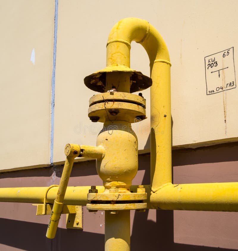 The gate and gas pipeline. stock image. Image of pipeline - 14764177