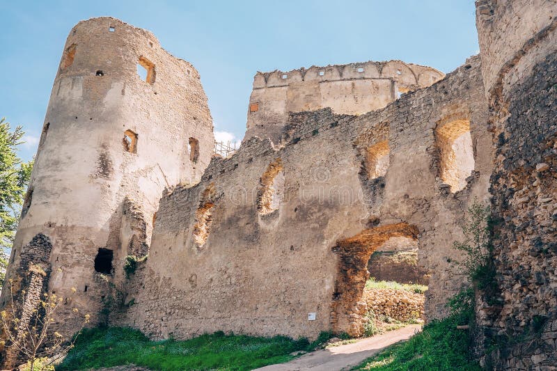 Main Gate in Lietava Castle, Slovakia Stock Image - Image of lietava ...